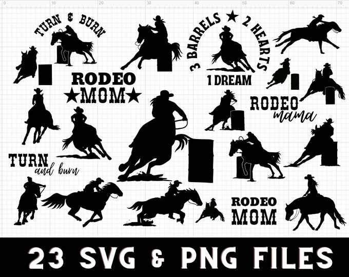 Rodeo Bundle SVG Design for Cricuts and Silhouettes - Etsy Canada