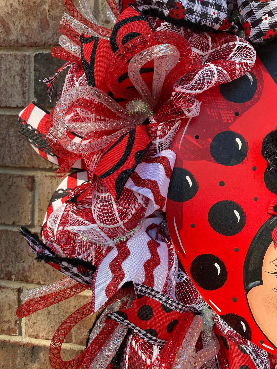 Lady Bug Wreath Lady Bug Decor Lady Bug Door Hanger Lady Bug - Etsy