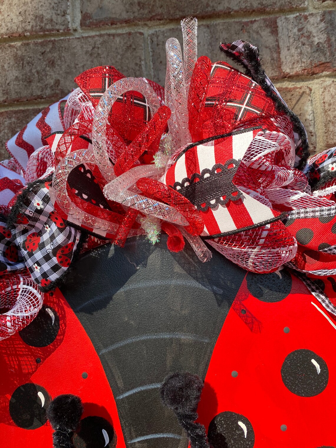 Lady Bug Wreath Lady Bug Decor Lady Bug Door Hanger Lady Bug - Etsy