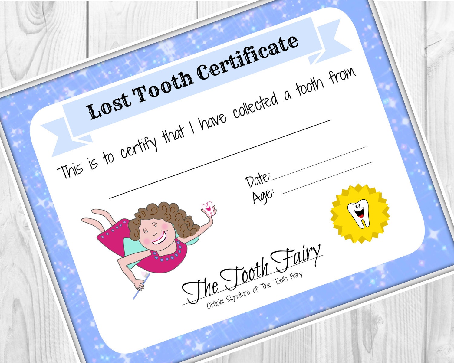 Tooth Tracker, Tooth Fairy Letter, Lost Tooth, Baby Milestone, From ...