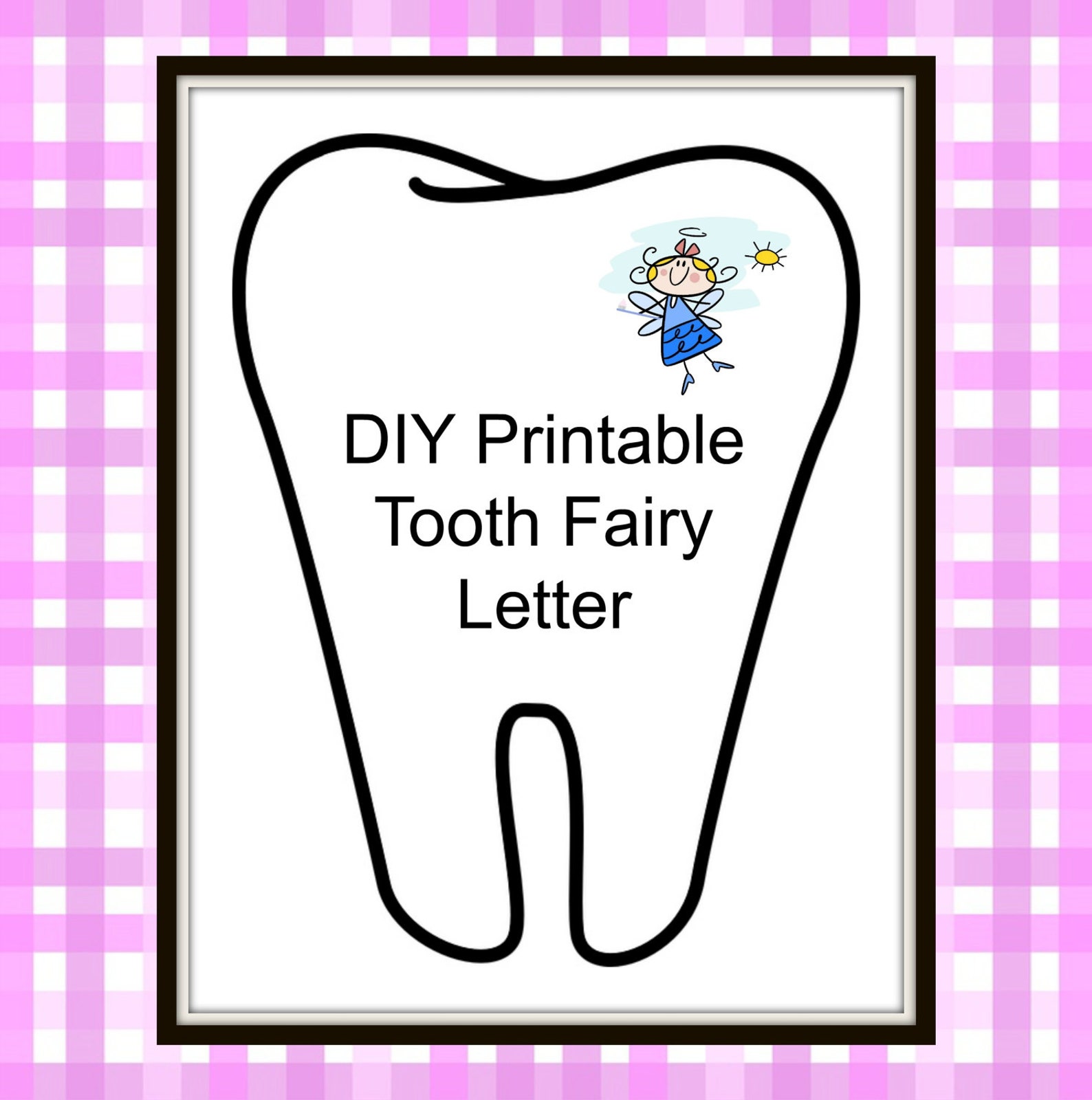 DIY Tooth Fairy Letter Background Lost Tooth Baby Milestone | Etsy