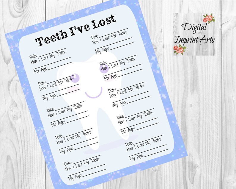 Tooth Tracker, Tooth Fairy Letter, Lost Tooth, Baby Milestone, From ...