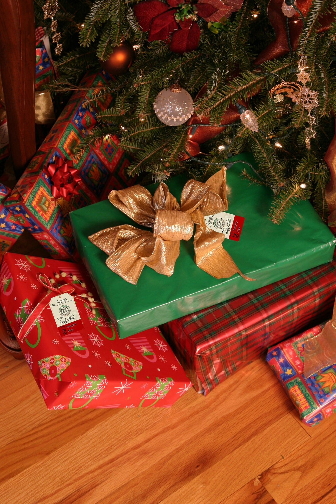 Santa Gift Tags-postmark the North Pole-santa Package-north Pole Stamp ...