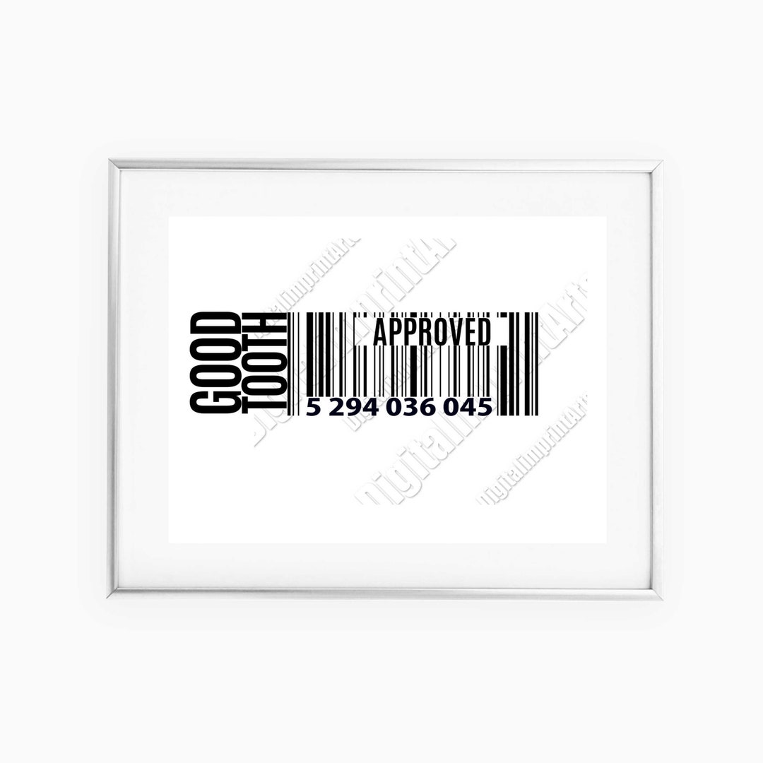 Tooth Fairy Receipt Barcode, Resale Barcode, Tooth Receipt, Kids ...
