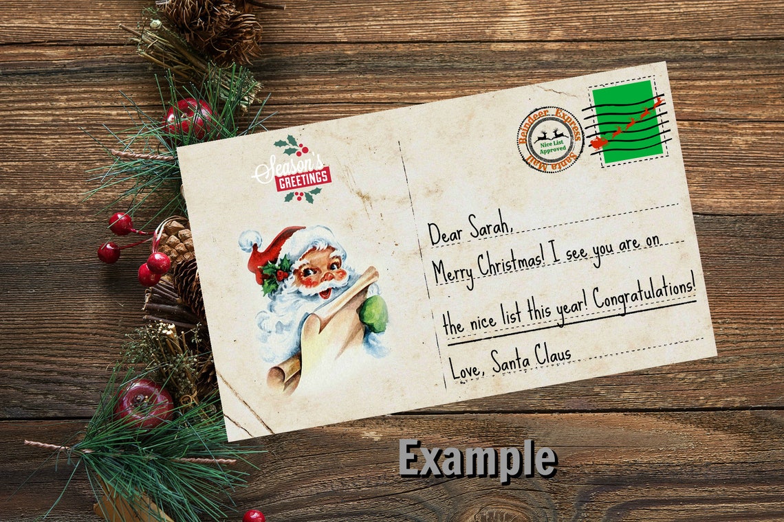 Postmark the North Pole-santa Package Stamp-north Pole Stamp-christmas ...