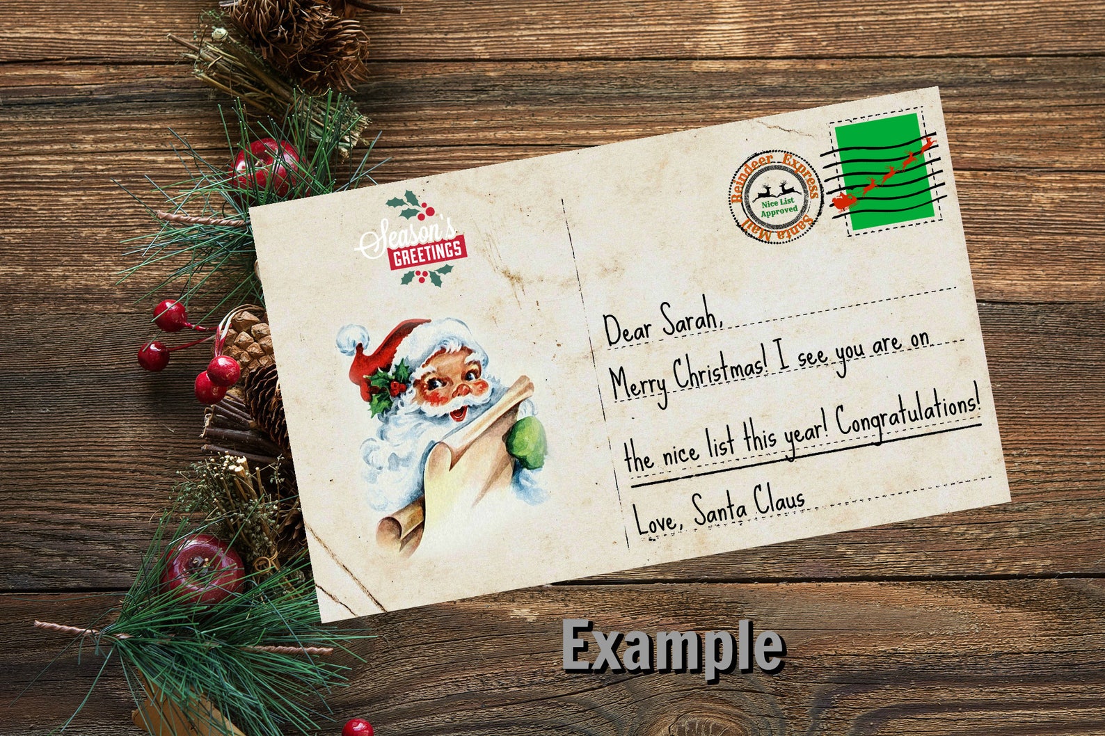 Postmark the North Pole-santa Package Stamp-north Pole Stamp-christmas ...