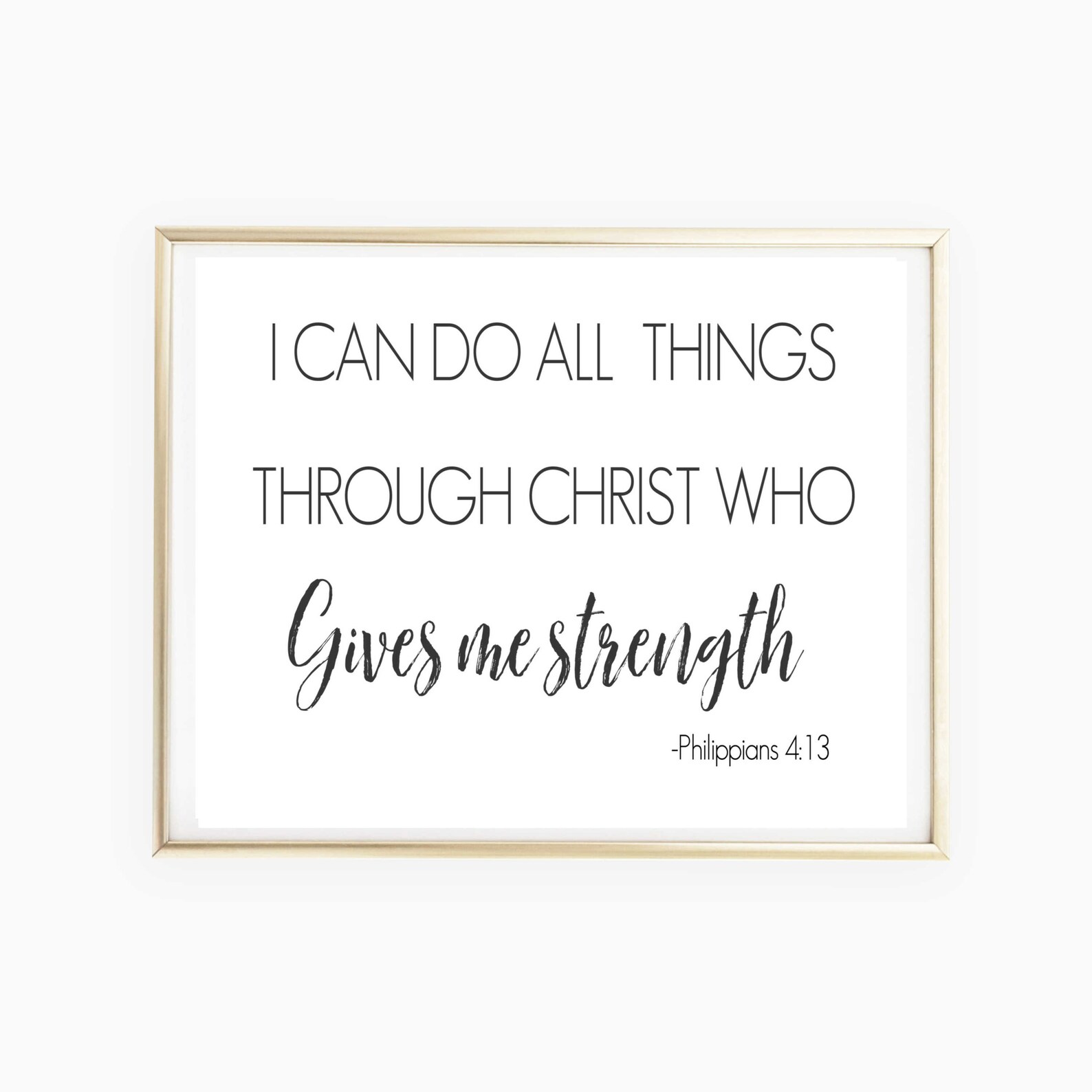 I Can Do All Things, Scripture Wall Art, Baby Shower Gift, Philippians ...