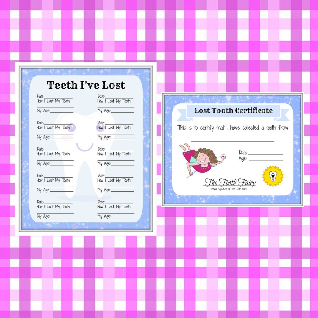 Tooth Tracker, Tooth Fairy Letter, Lost Tooth, Baby Milestone, From ...
