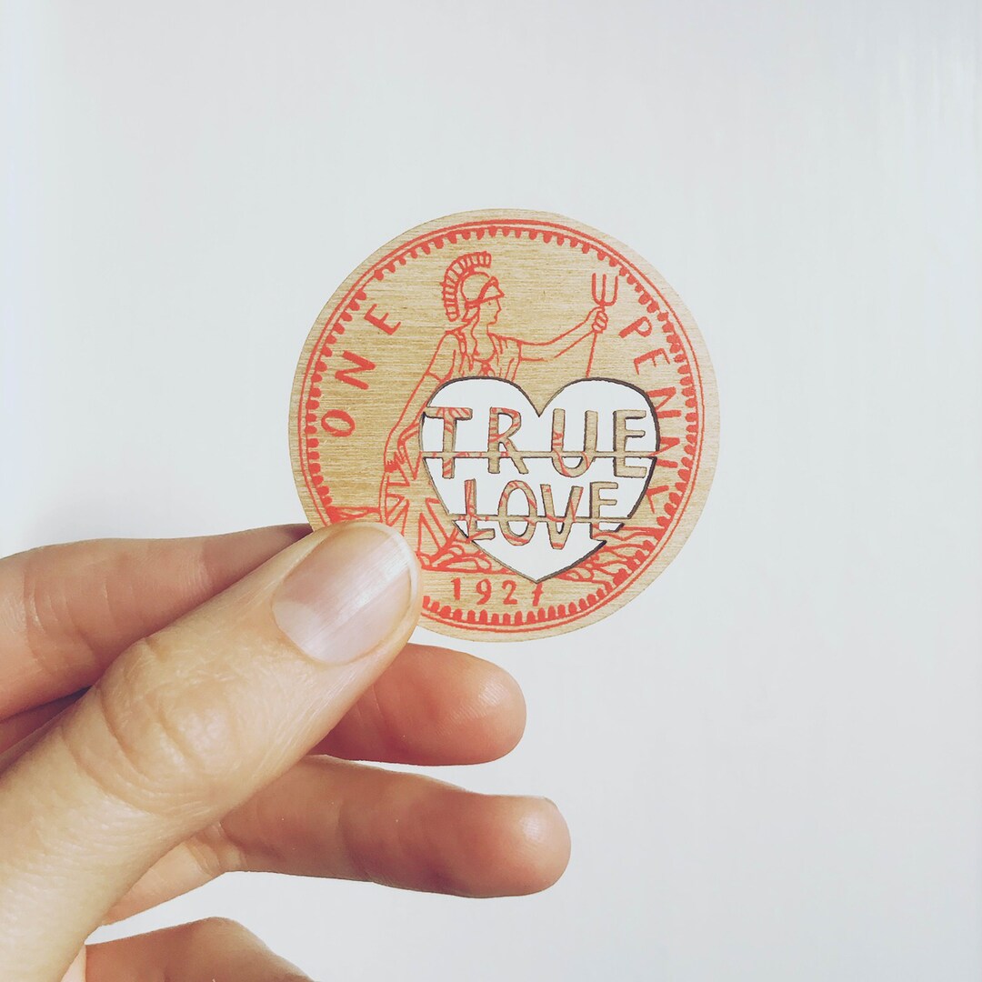 Love token / Friendship / Good luck charm / coin / Talisman / Wedding ...