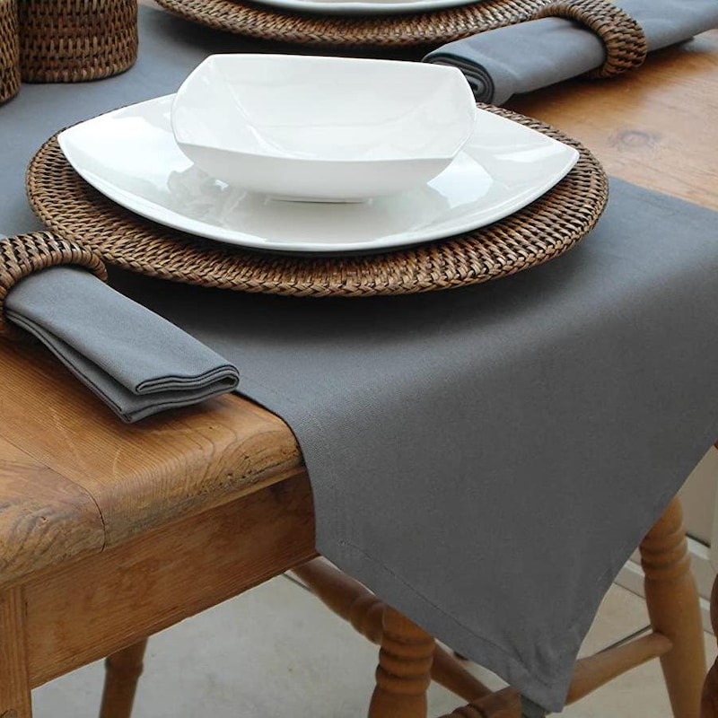 Grey Table Runner - Etsy UK