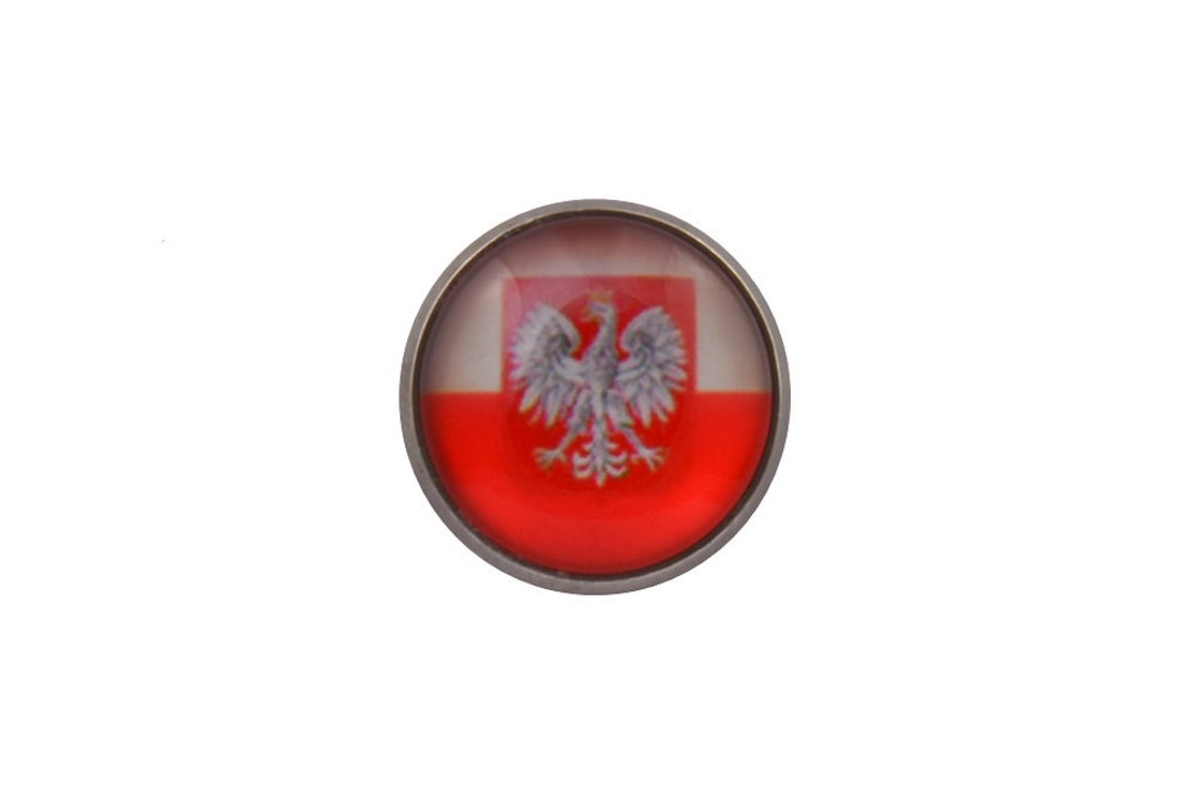 Polish Flag Lapel Pin Cool Suit Poland National Glass - Etsy