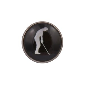 Golf Putt Lapel Pin Cool Suit Golfing Mens Black White Sport Glass ...