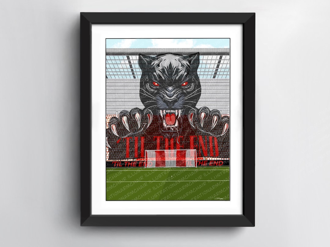 Sunderland Art Print | TIL THE END Tifo | Stadium of Light | the Black ...