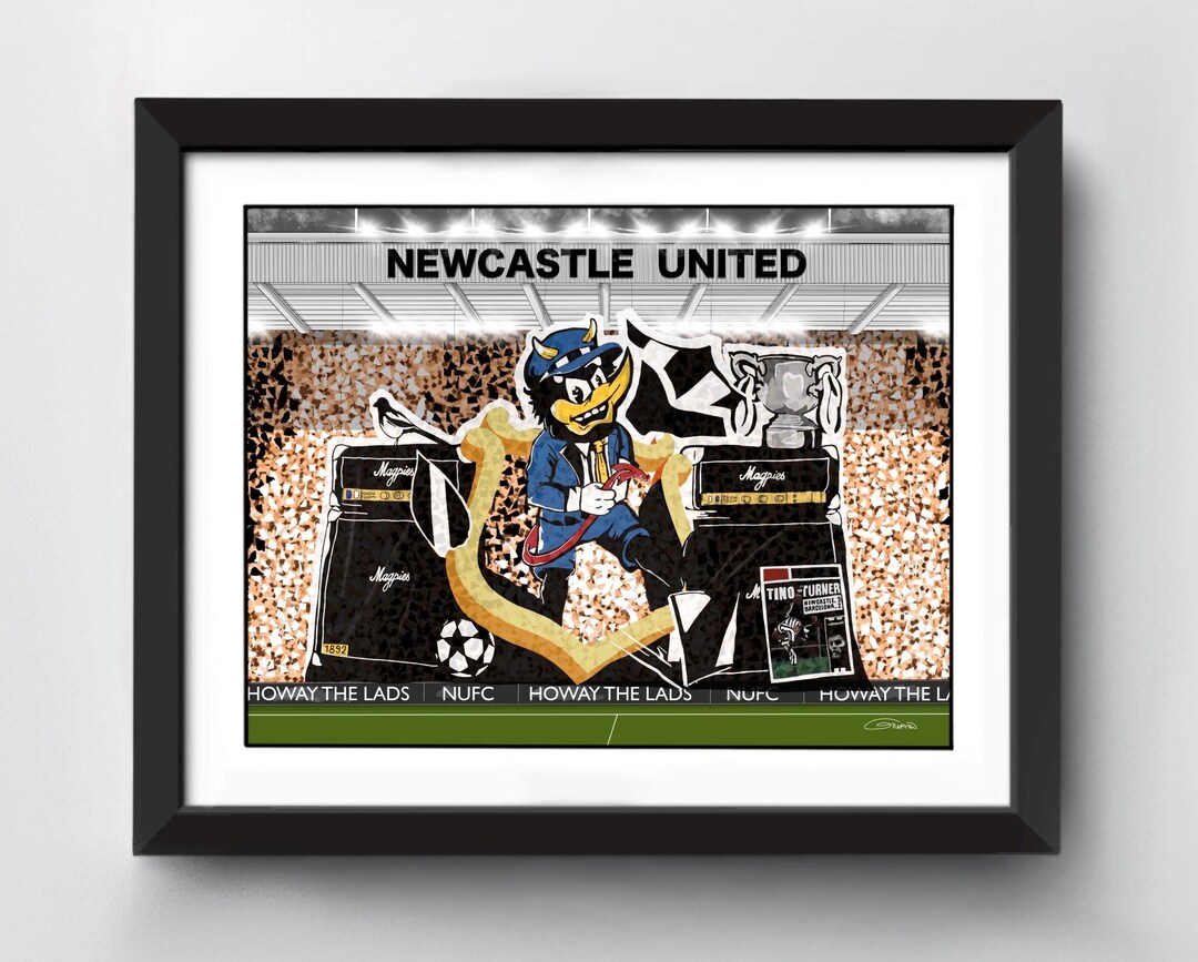 Newcastle Art Print | NEWCASTLE Tifo | St James Park | Football Art ...