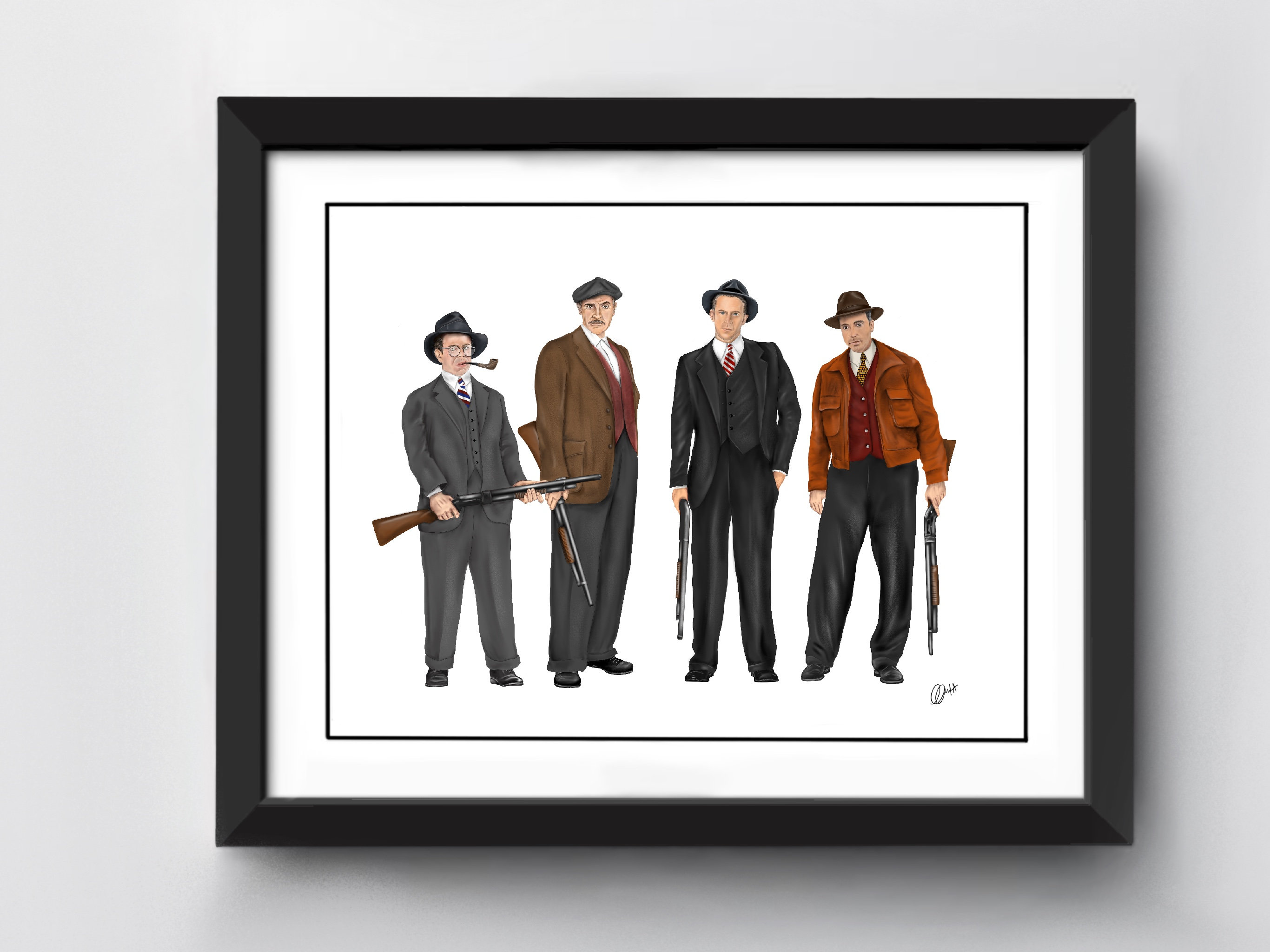 The Untouchables Art Print A4 Size Elliot Ness Kevin - Etsy UK