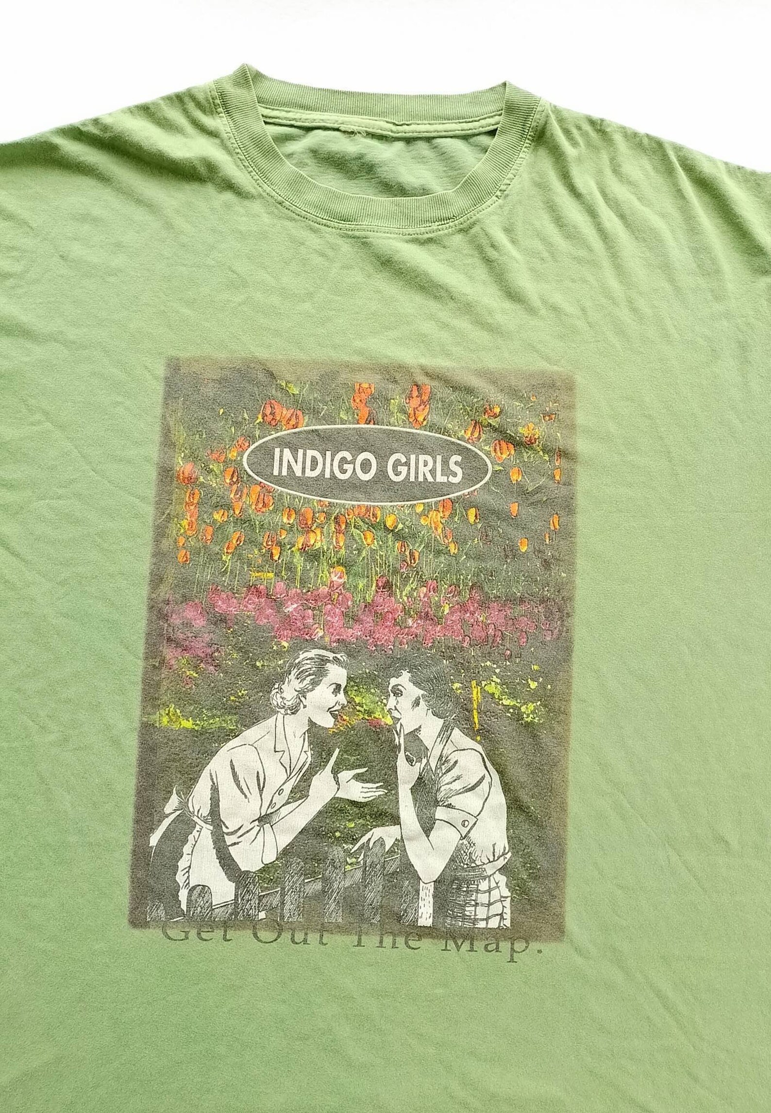 Vintage 1997 Indigo Girls Get Out the Map T Shirt W 25 X L - Etsy
