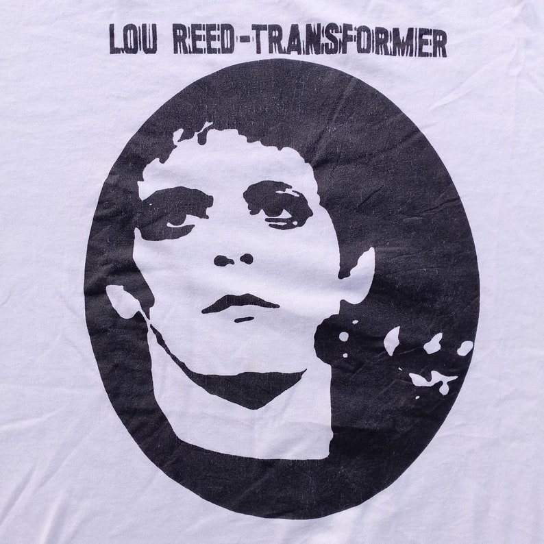 Vintage 2000's Lou Reed Transformer Ringer T Shirt Size L W 22 X L 27 ...