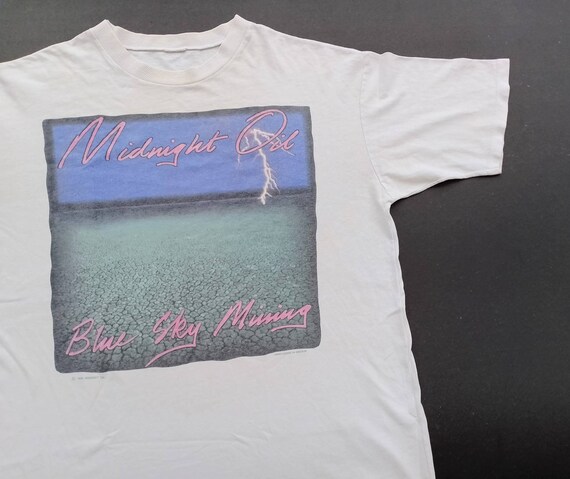 Vintage 1990 Midnight Oil Blue Sky Mining Australia a… - Gem