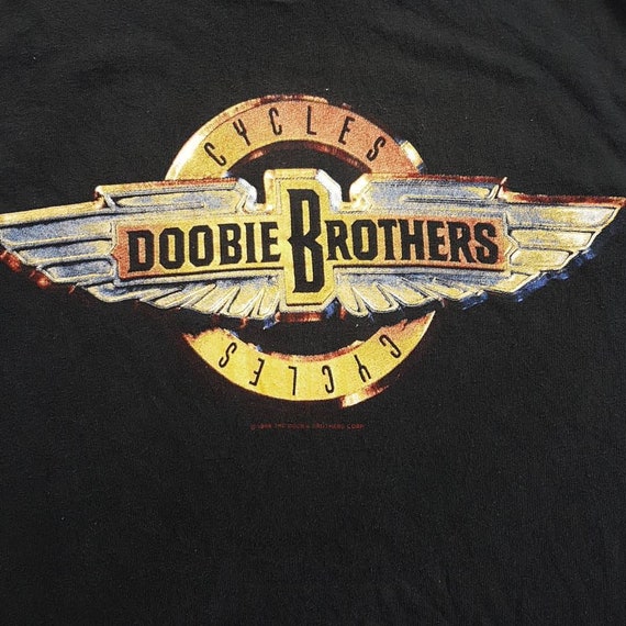 Vintage 1989 Doobie Brothers Cycles Tour T Shirt Size L (W Vintage 1989 Doobie Brothers Cycles Tour T Shirt Size L (W