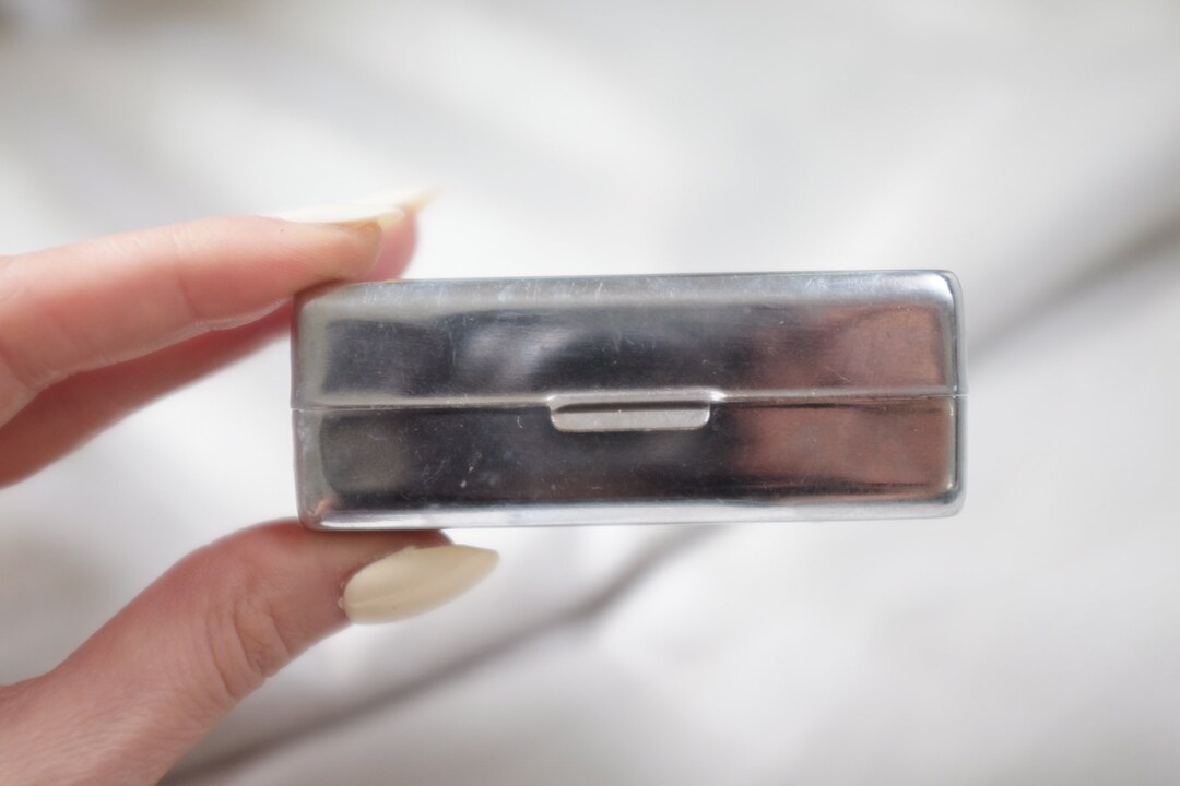 Vintage Stainless Steel Mirrored Lipstick Case - Etsy