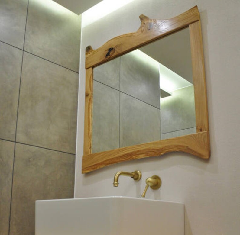 Mirror With Natural Rustic Design - Etsy