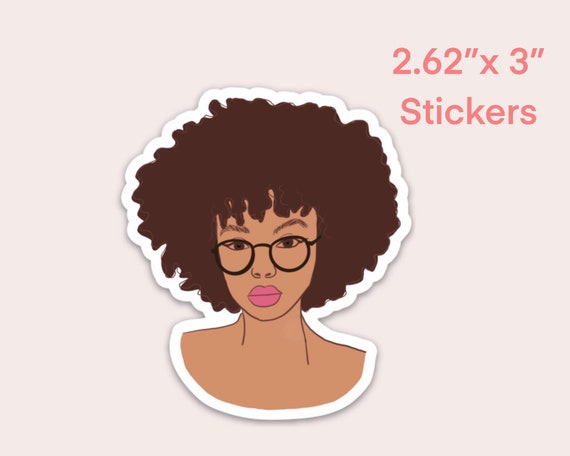 Afro Stickers for Scrapbooks Laptops Bullet Journals and | Etsy
