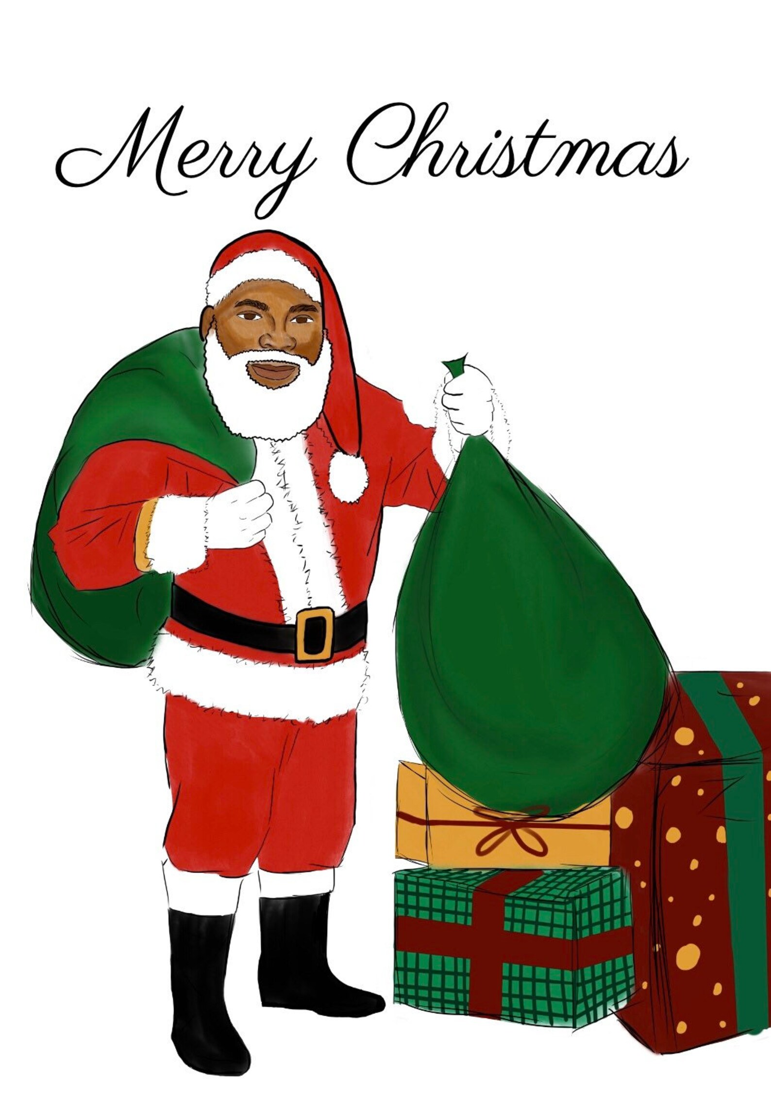 Christmas Cards, African American Christmas Cards, Black Greeting Cards ...