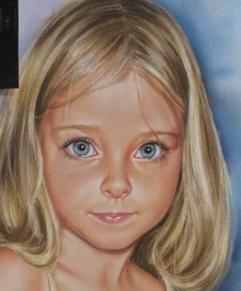 Custom Portrait from Photo Portrait Painting Drawing Original | Etsy