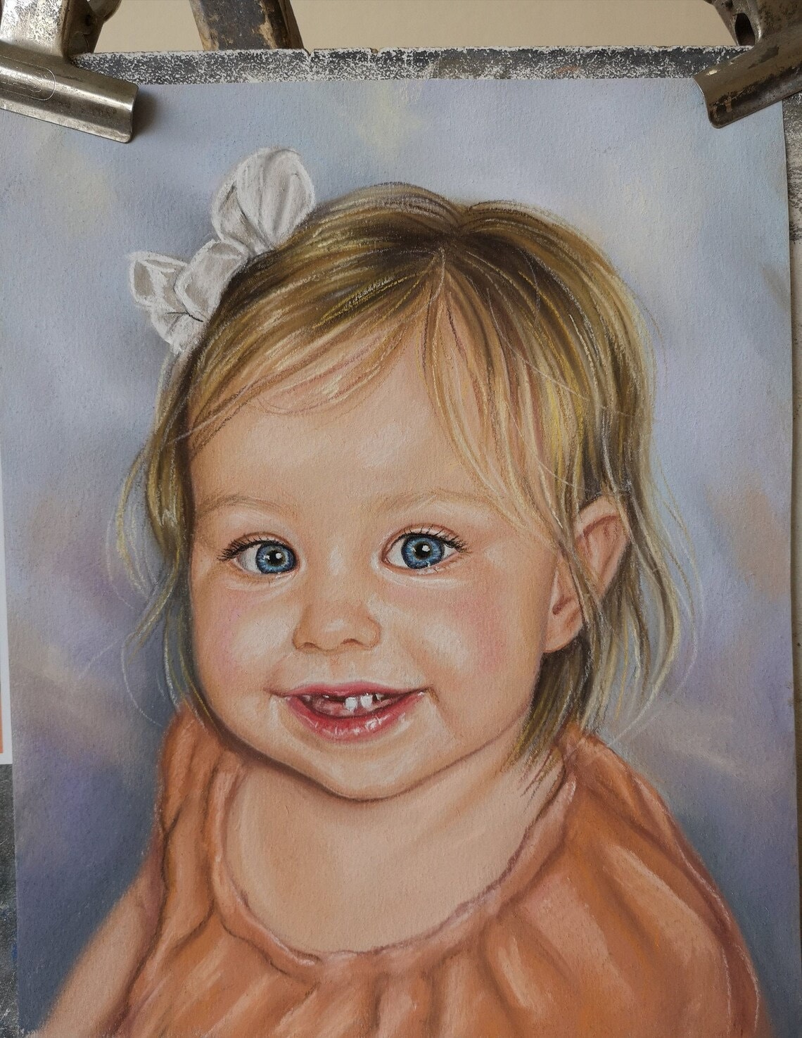 Custom Portrait From Photo Portrait Painting Drawing Original Handmade ...
