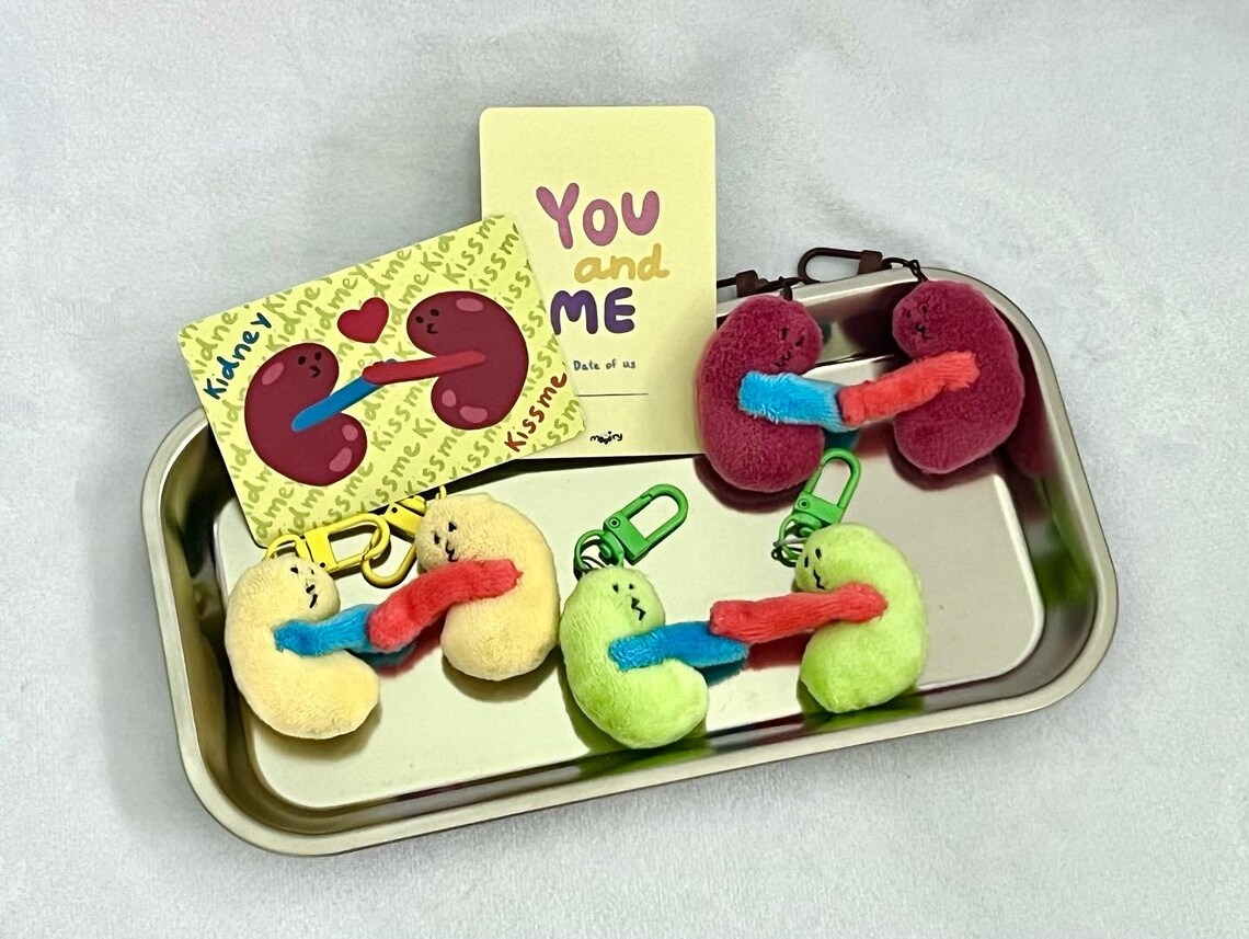Kidney Couple Keychain - Etsy
