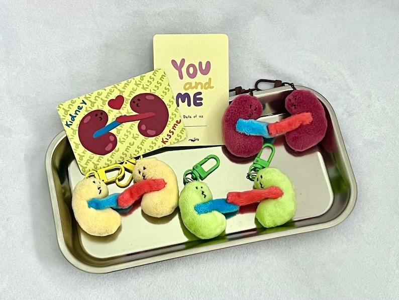 Kidney Couple Keychain - Etsy