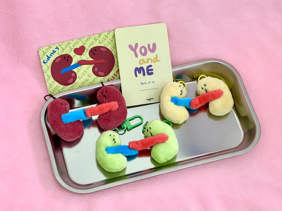 Kidney Couple Keychain - Etsy