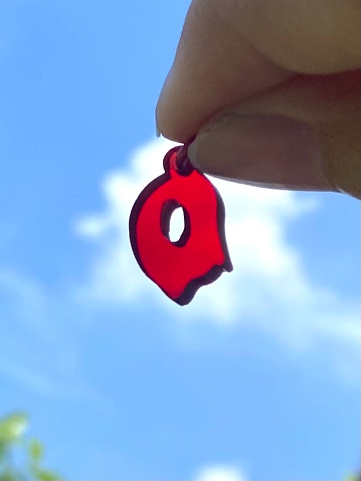 Red Blood Cell Keychain With Blood Type Charm - Etsy