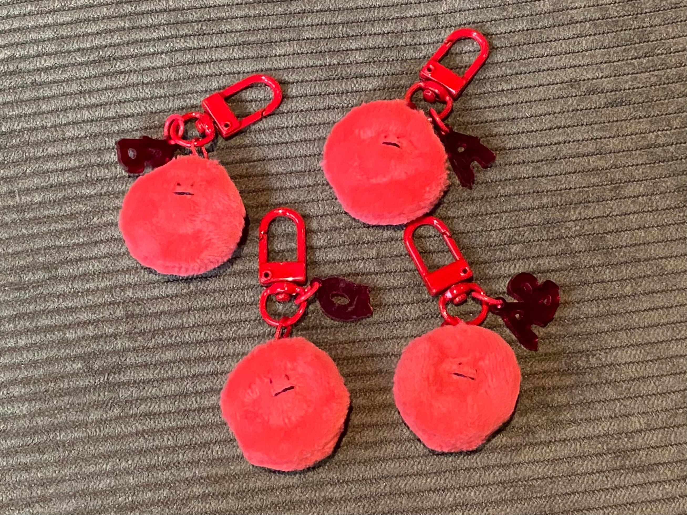 Red Blood Cell Keychain With Blood Type Charm - Etsy