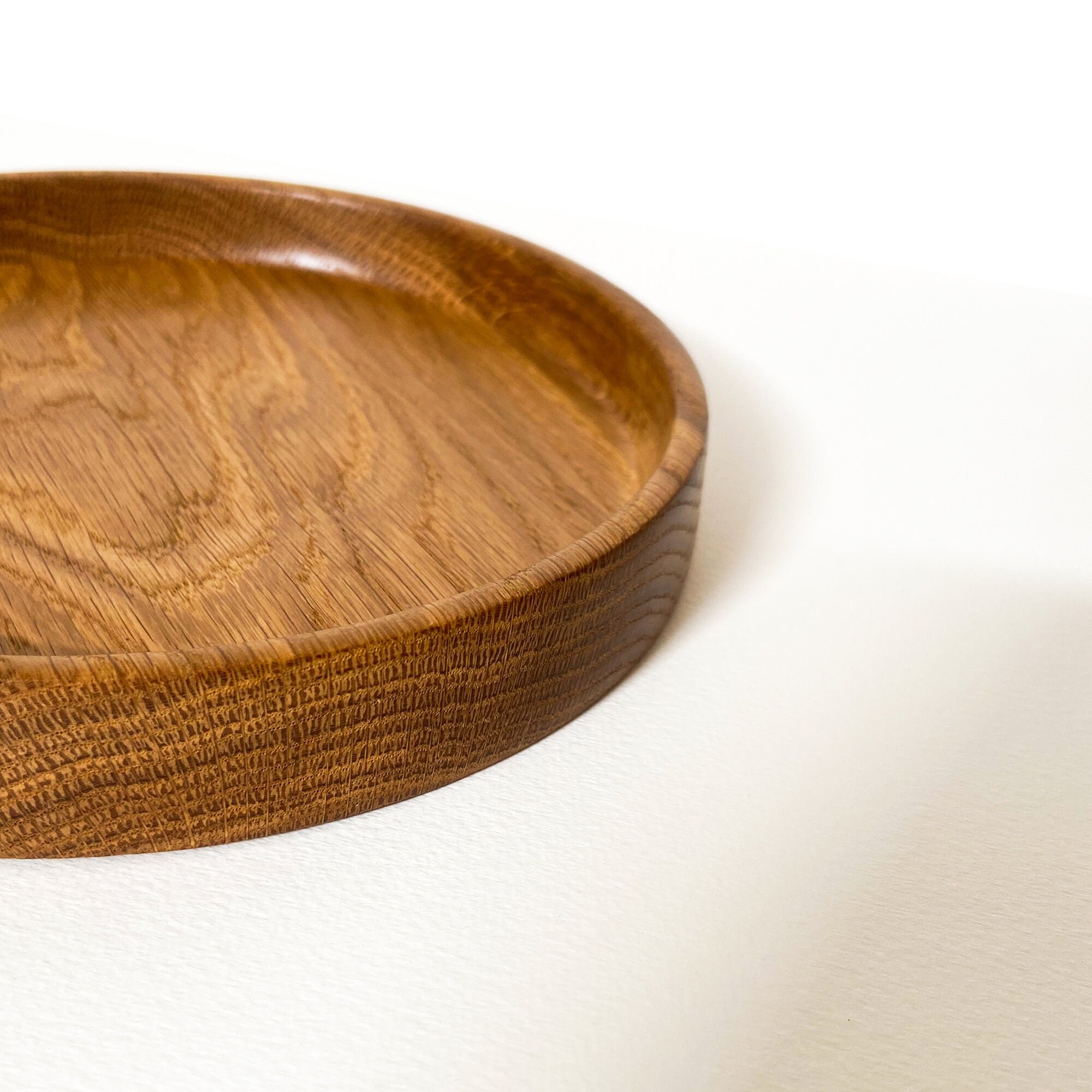 Hand-turned Solid White Oak Plate - Etsy