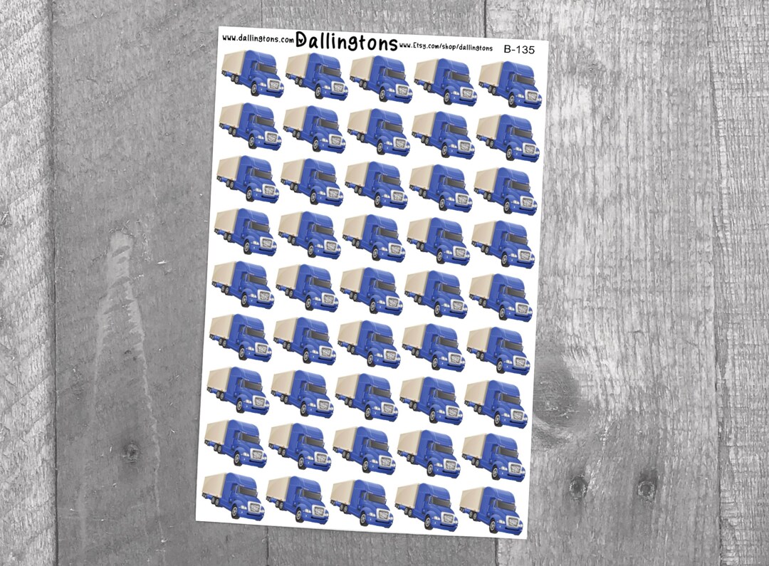 Blue Semis (B-135) - Stickers for Books and Planners, Sticker Sheets ...