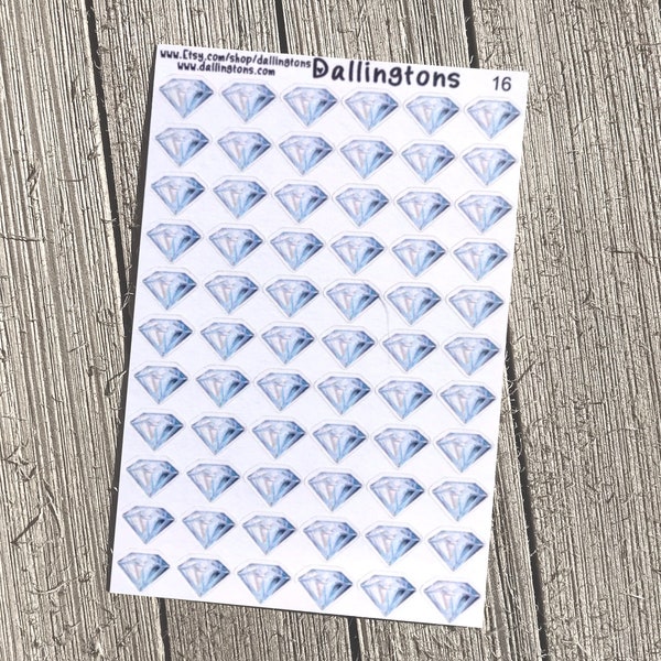Diamond Stickers - Etsy