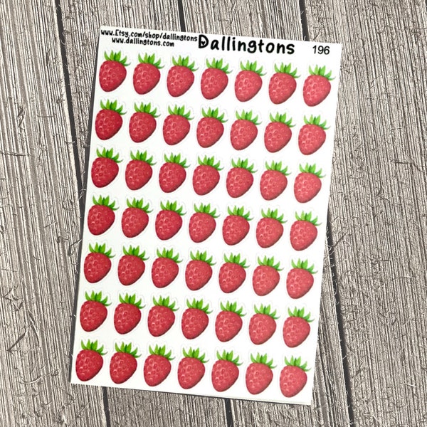Strawberry Stickers - Etsy