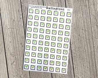 Check Mark Stickers - Etsy