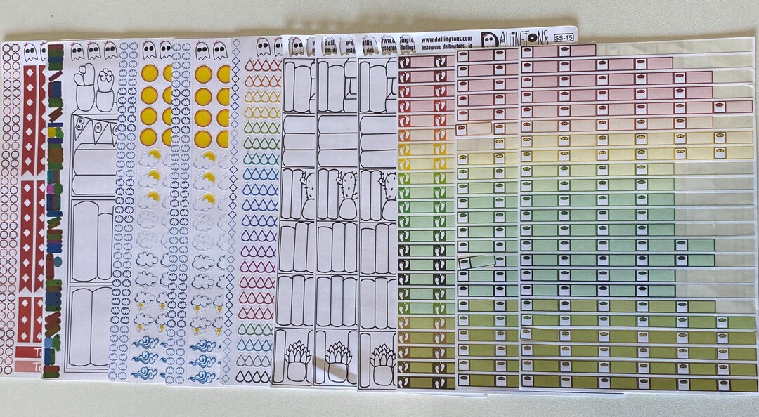 Discontinued Sticker Sheets - 11 Sheets - Etsy