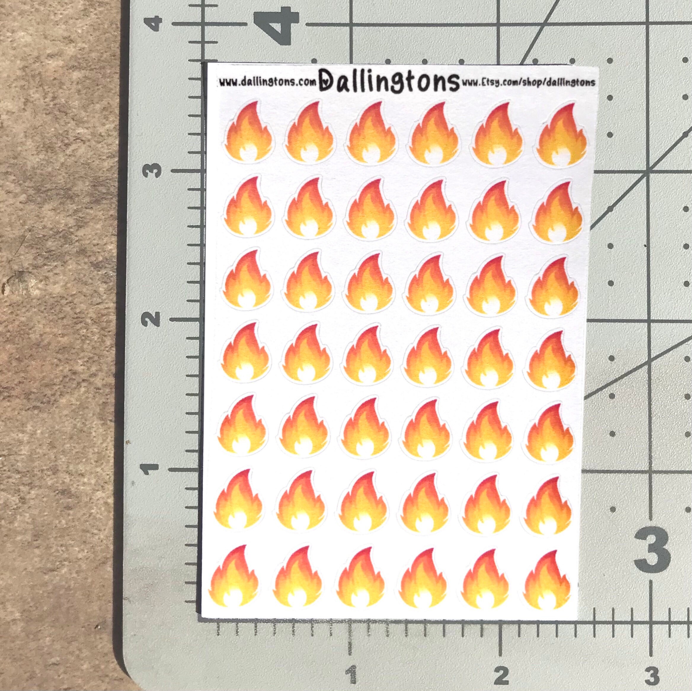 Stickers Fire stickers bonfire stickers flame stickers | Etsy