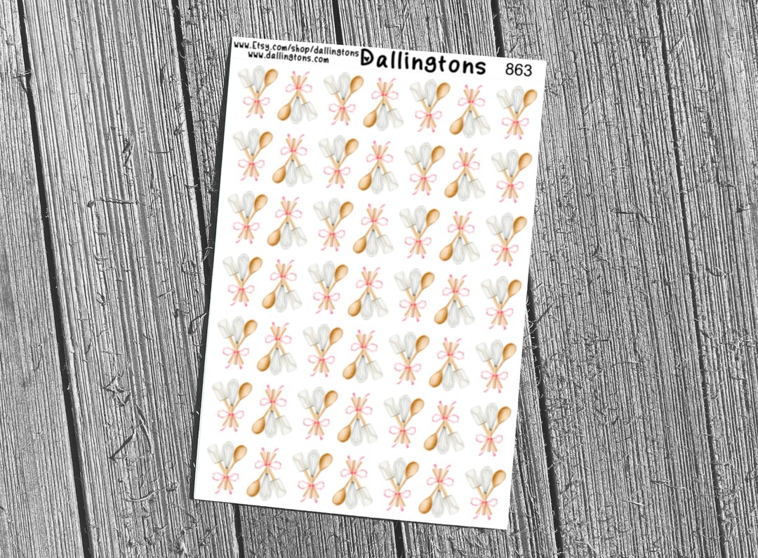 Baking Supplies (#863) - Stickers for Books, Scrapbooks, Planners ...