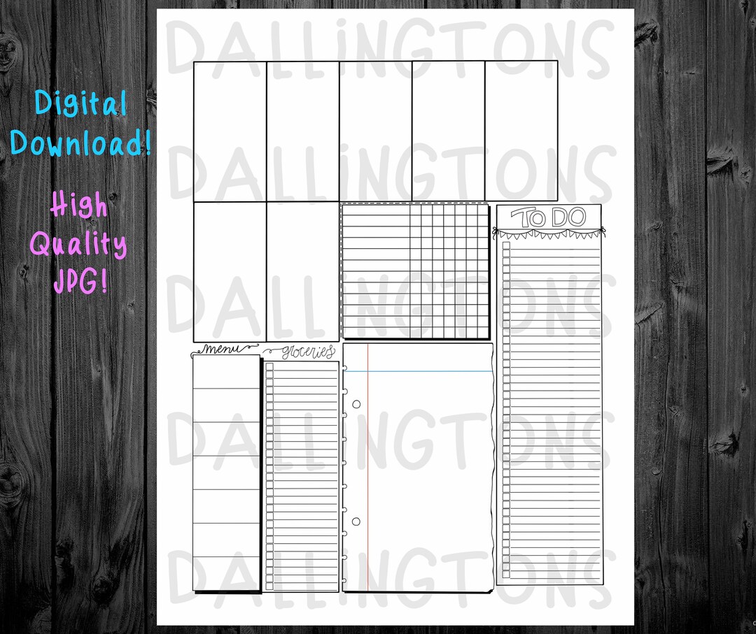 Digital Weekly Planner Printable Planner Digital Download Printable ...