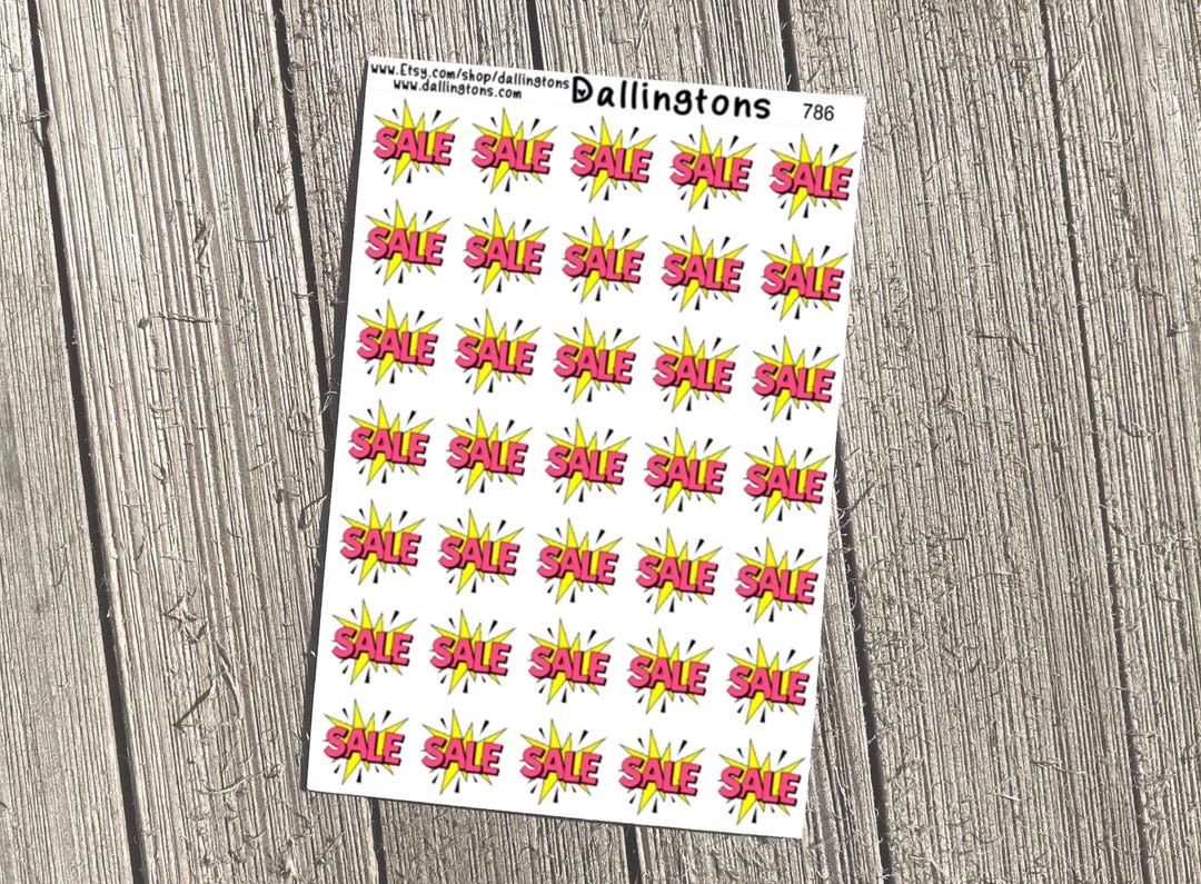 Sale (#786) - Tiny Stickers for Books and Planners - Etsy