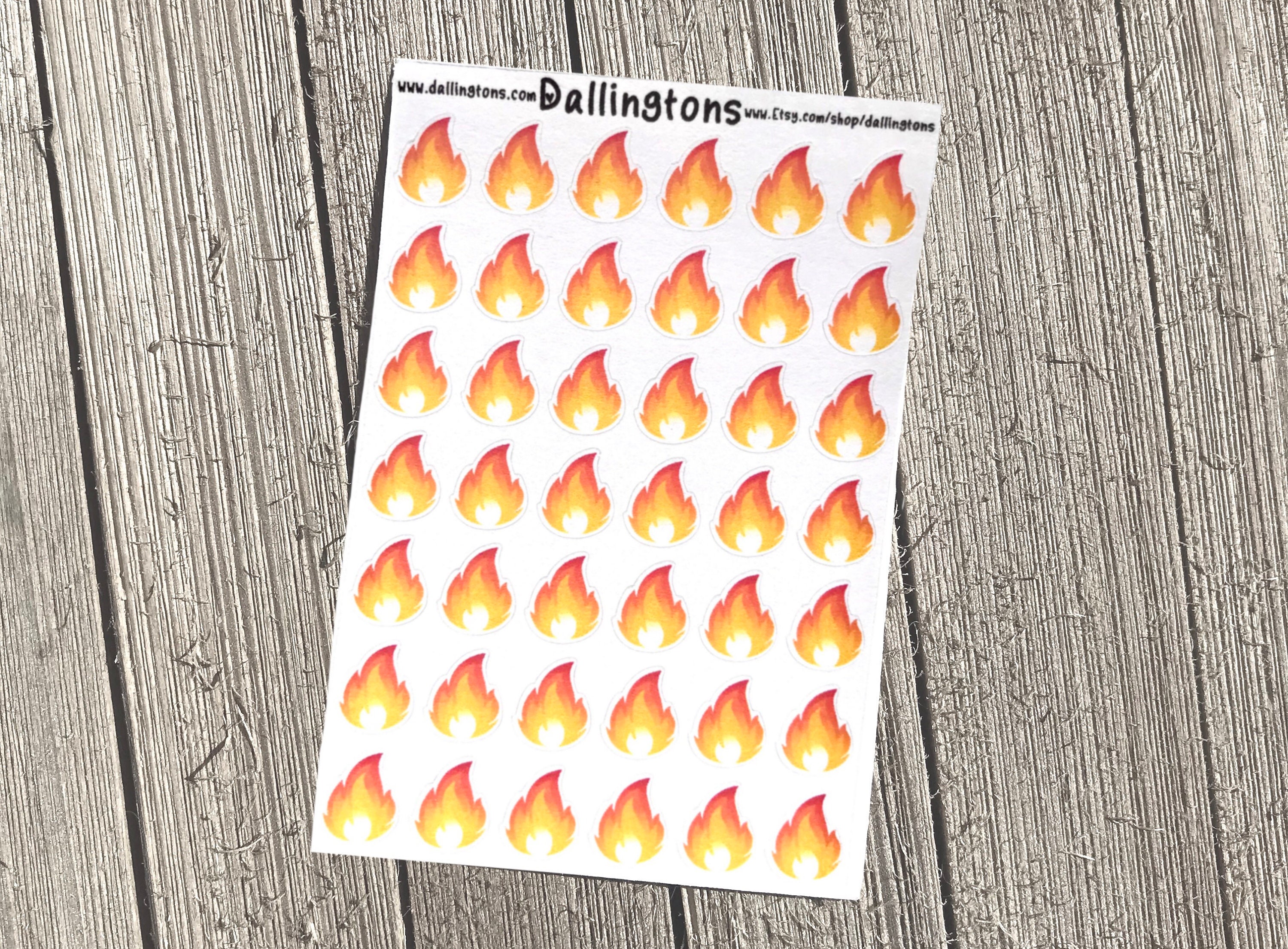 Stickers Fire stickers bonfire stickers flame stickers | Etsy