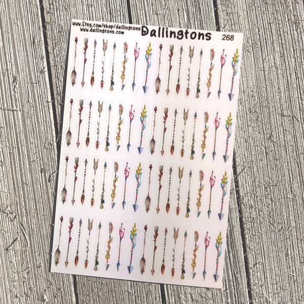 Tiny Arrow Stickers - Etsy