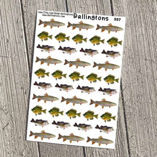 Fish Stickers - Etsy
