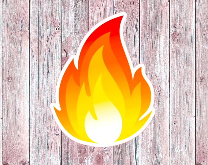Flame Emoji Sticker Sheet Mini Fire Emoji Kiss-cut Stickers - Etsy