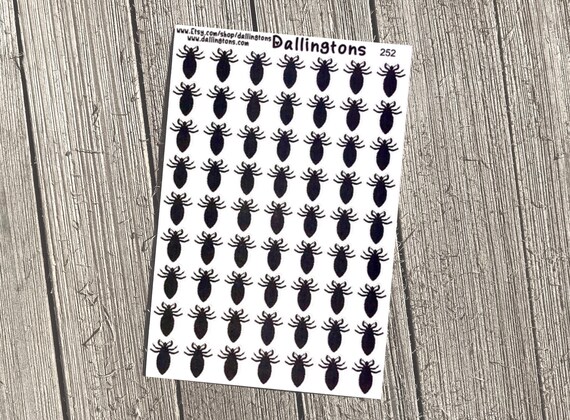 Bugs Silhouettes 252 Tiny Stickers for Books and Planners - Etsy