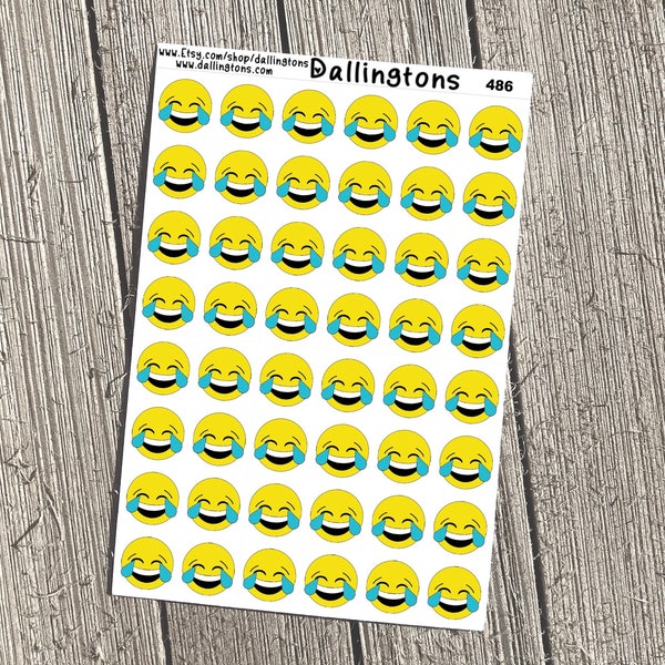 Laughing Emoji Stickers - Etsy